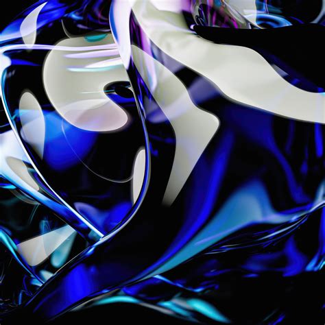2048x2048 Abstract Blue Glass Ipad Air Hd 4k Wallpapersimages