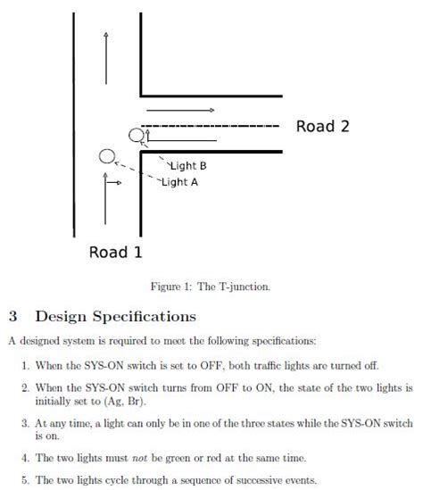 Solved Design And Implement A Traffic Light Control System