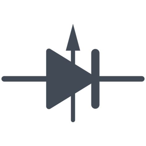 Anode Cathode Circuit Diode Electric Electronic Laser Diode Icon