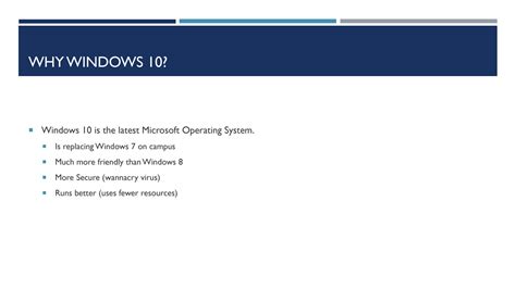 SOLUTION Intro Windows 10 Ppt Updated Studypool