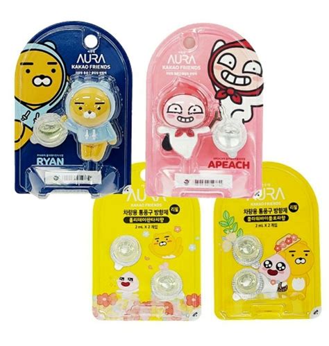 카카오프렌즈 자동차송풍구 차향제 차량용방향제 클립 캐릭터zab410 티몬