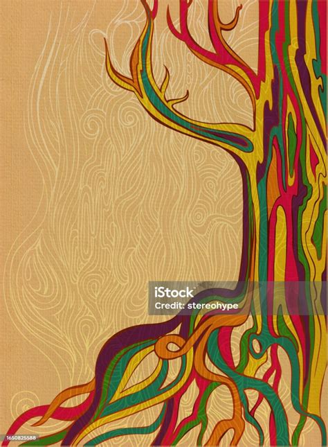 Wilting Tree Stock Illustration Download Image Now Harmony Painted