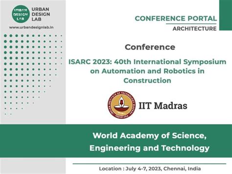Isarc 2023 Conference 40th International Symposium On Automation And Robotics In Construction