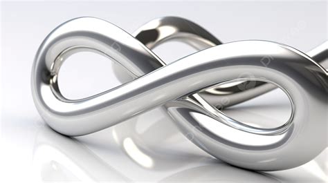 흰색 배경에 대해 3d 렌더링으로 묘사된 무한 기호 무한 무한대 끝없는 배경 일러스트 및 사진 무료 다운로드 Pngtree