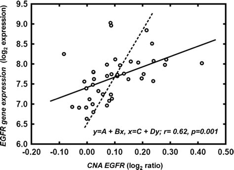 Correlation Between Egfr Gene Expression Using Oligonucleotide Arrays
