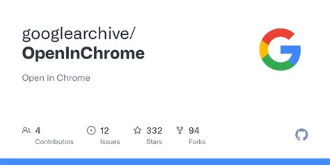 Github Googlearchive Openinchrome Open In Chrome