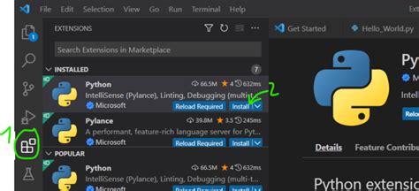 Python Schnellstart Mit Vs Code Windows Optipyzation