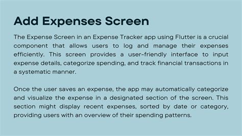 An Expense Tracker App Using Flutter