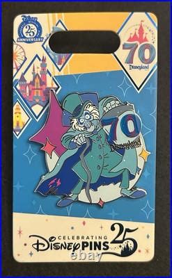 Disneyland 70th Anniversary Pin Set Withmickey And Friends Jumbo Le