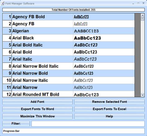 Font Manager Software