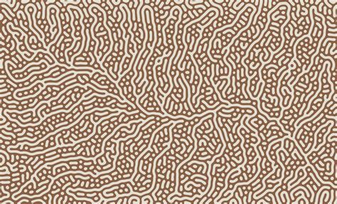 Green And Brown Turing Lines Organic Shape Patterns Background Design