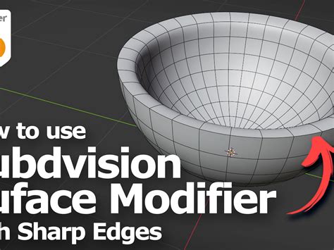 how to use subdivision surface modifier with keeping sharp edges by artist b cgian on dribbble