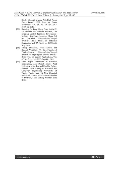 Comparative Analysis And Simulation Of Diode Clamped And Cascaded H Bridge Multilevel Inverter