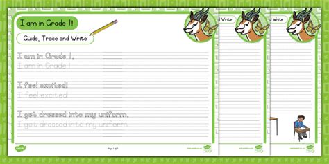 Grade 1 Back To School Handwriting Practice Teacher Made