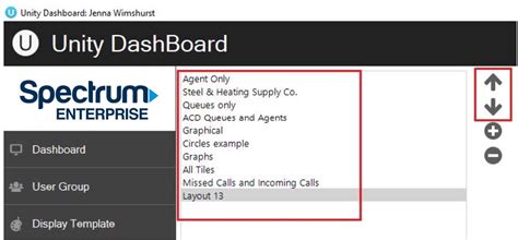Unity Dashboard Tabular And Graphical Help Guide Charter Spectrum
