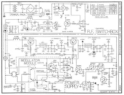 Atari 5200 Rf Switchbox Schematic