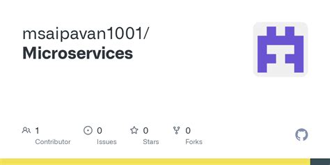 GitHub Msaipavan Microservices