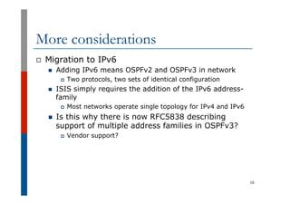 Migrating From OSPF To IS IS By Philip Smith PPT