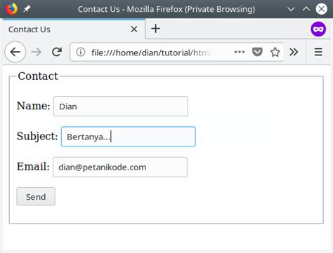 Belajar Html 11 Cara Membuat Form Pada Html