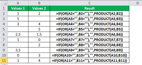 Product Function In Excel Formula Examples How To Use