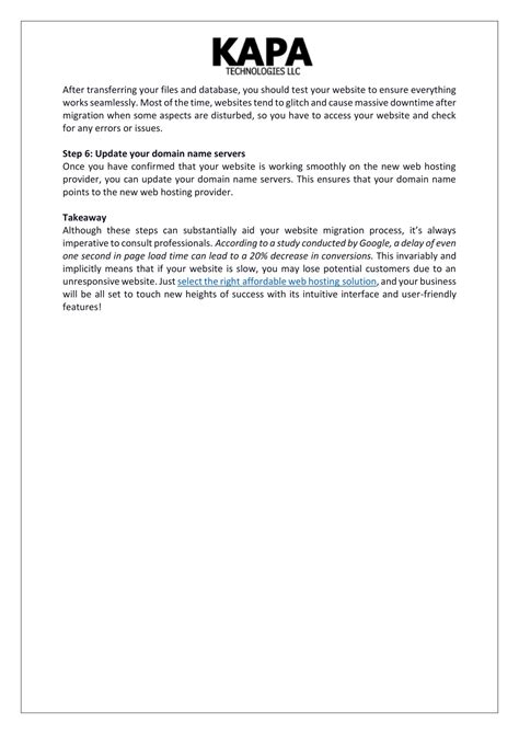 ppt a step by step guide on migrating your website kapa