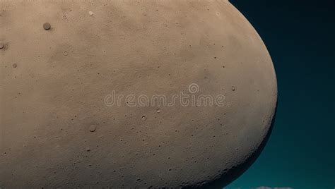 A Large Moon With A Small Moon In The Background Stock Image Image Of