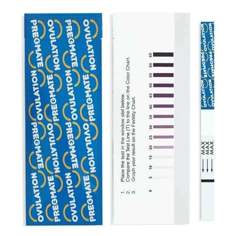 pregmate 50 home fertility ovulation test strips numeric lh result
