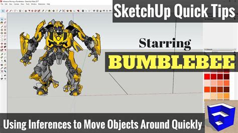 Using Inferences To Move Objects Around Quickly In Sketchup Sketchup Quick Tips Youtube