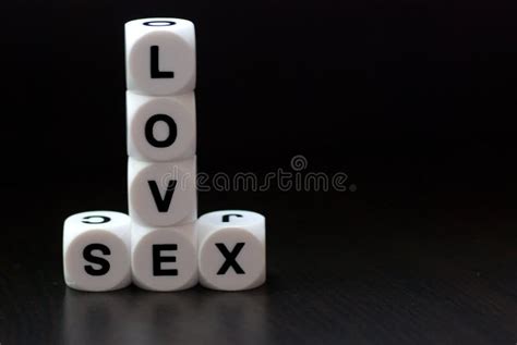 Love And Sex Stock Image Image Of Dice Background Letters
