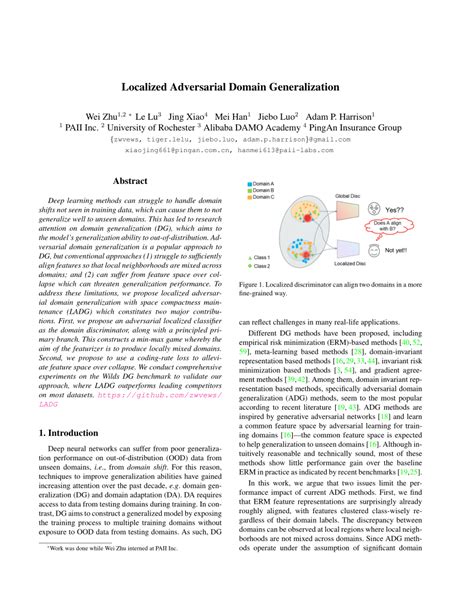 Pdf Localized Adversarial Domain Generalization