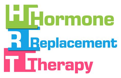Hrt Hormone Replacement Therapy Abstract Colorful Blocks Stock