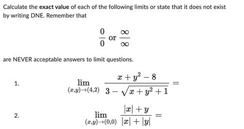 Solved Calculate The Exact Value Of Each Of The Following Chegg Com