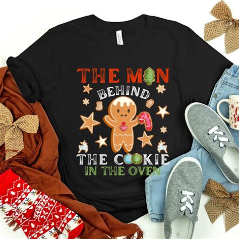 Man Behind Cookie In The Oven Pregnancy Baking Until 2023 Shirt