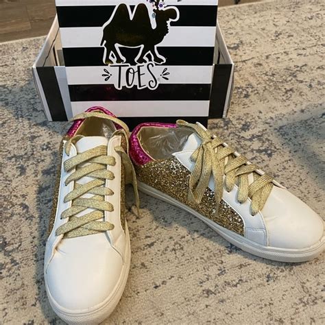 Camel Toes Shoes New In Box Gold Glitter Sneakers Poshmark