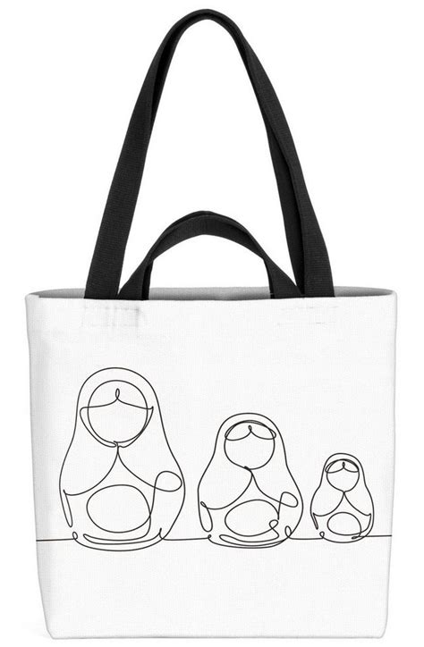 Void Henkeltasche 1 Tlg Matruschka Figur Grafik Kunst Babuschka Geschenk Handwerk Kultur Pupp