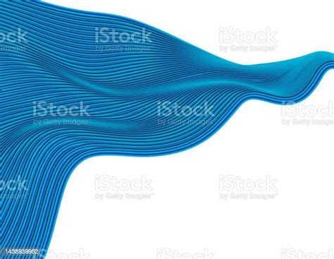 물결 모양의 파란색 추상 선 질감 질감 배경의 3d 렌더링 3차원 형태에 대한 스톡 벡터 아트 및 기타 이미지 3차원 형태 개념 고급 Istock