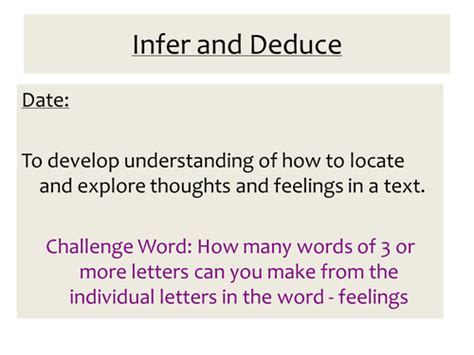 Inference And Deduction Test Preparation Teaching Resources