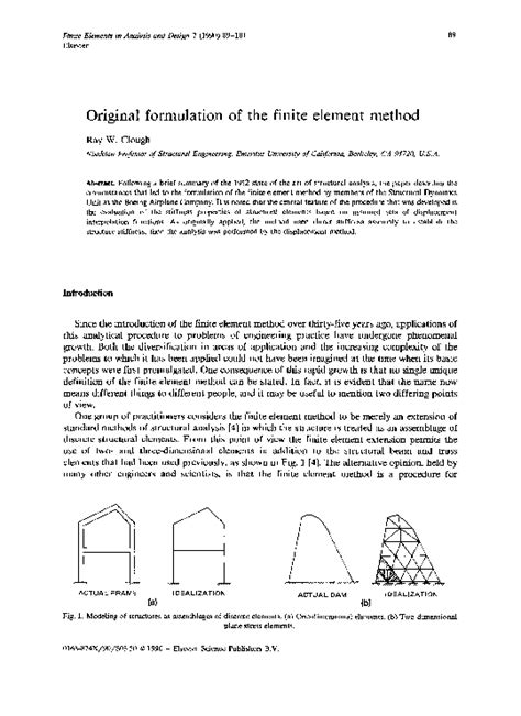 pdf original formulation of the finite element method