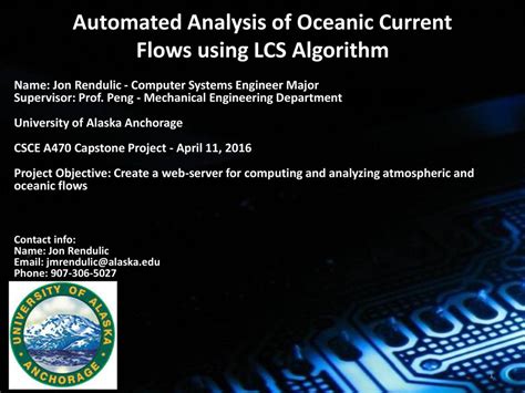 Automated Analysis Of Oceanic Current Flows Using LCS Algorithm Ppt