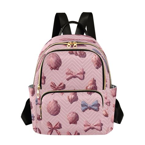 Bows Shells 3d Quilted Backpack Fashion Daypack Commuter Bag For Women