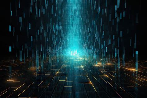 Abstract Data Stream Matrix Like Background Stock Image Image Of Line Graphic 302202063