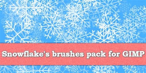 Snowflake Pack For Gimp By Mrbeholder On Deviantart