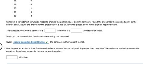 21 0 23 24 25 0 2 Construct A Spreadsheet
