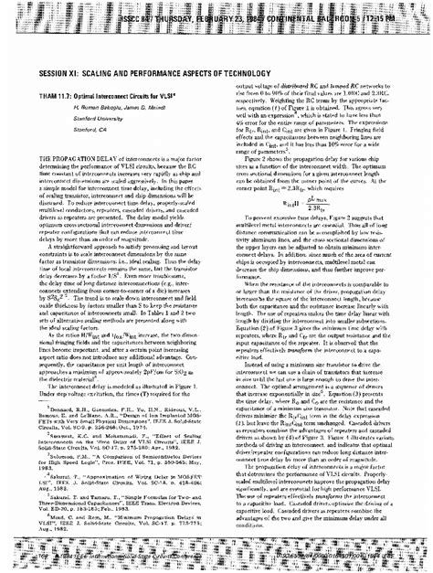 Optimal Interconnect Circuits For Vlsi Ieee Conference Publication Ieee Xplore