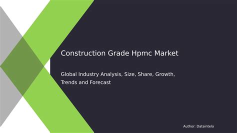 Construction Grade Hpmc Market Report Global Forecast From 2025 To 2033