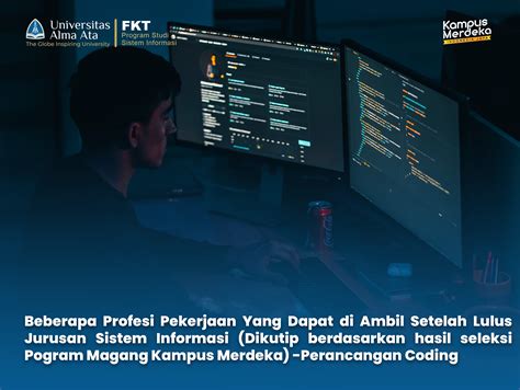 Beberapa Profesi Pekerjaan Yang Dapat Di Ambil Setelah Lulus Jurusan