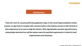 Android Vs IOS App Performance Testing PPT