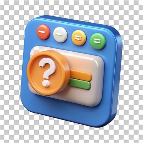 3d Ask Me A Question Illustration User Interface Window Template Collection Modern Vector In 3d