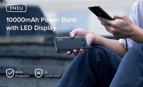 Iniu Portable Charger 10000mah Power Bank 20000mah Wireless Charger Usb