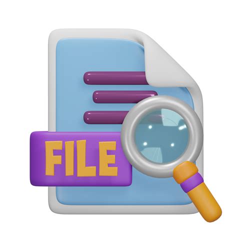 Read File 3d Render Cute Icon Illustration Folder File Format 24485784 Png